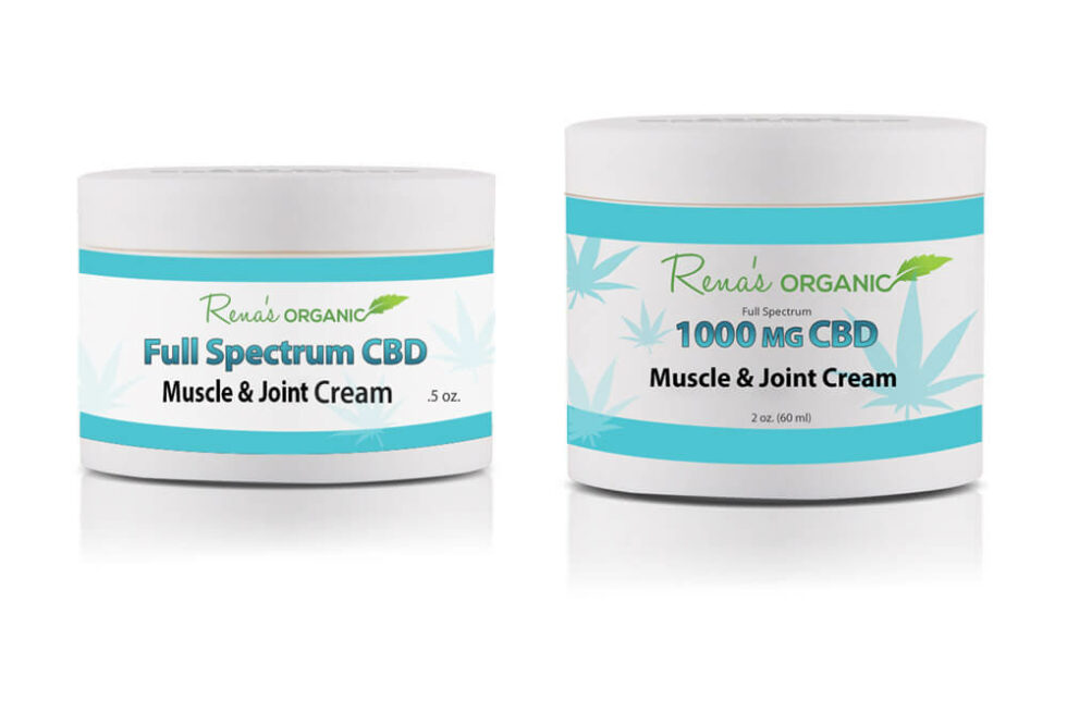 1000 mg. CBD Relief Cream - Full Spectrum | Rena's Organic